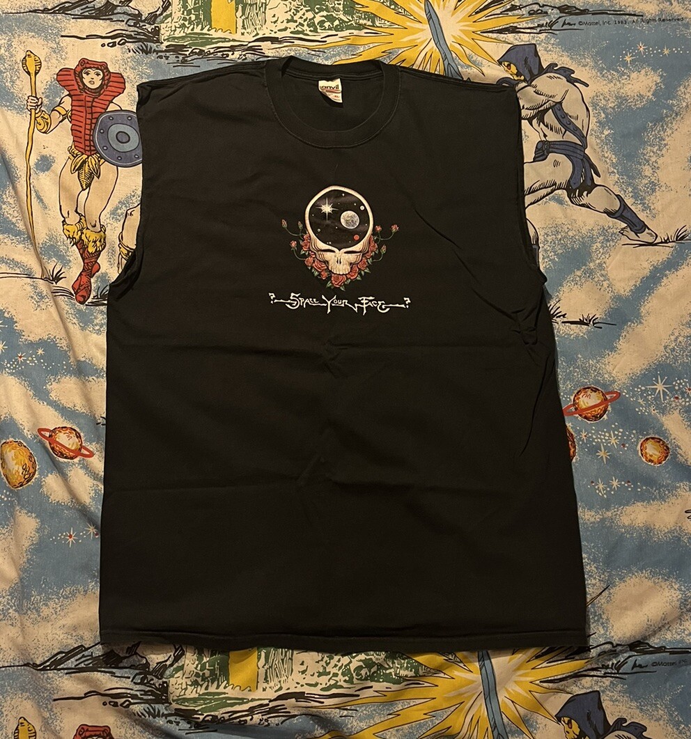 Vintage Grateful Dead Y2k Space Your Face Anvil Red B… - Gem