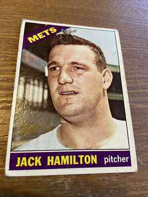 1966 Topps Jack Hamilton #262 NY Mets Vintage Baseball Card (fair)(m ...