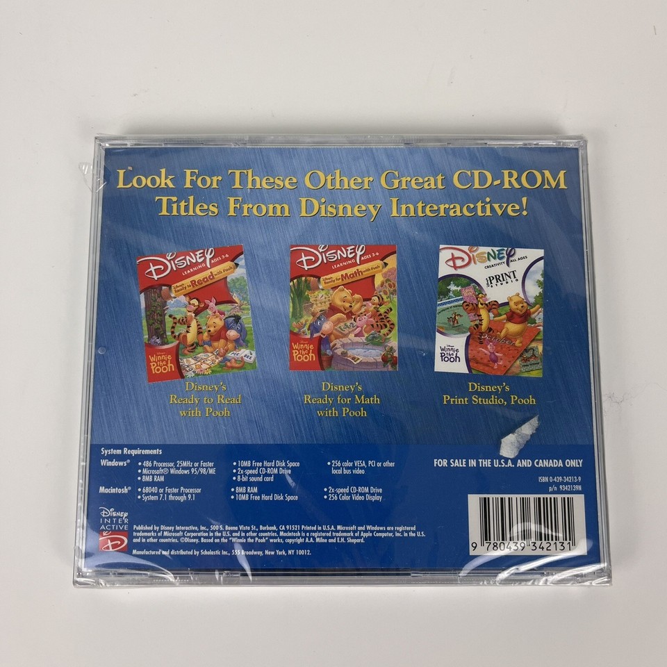 Disney Winnie the Pooh and the Honey Tree Animated Storybook PC-CD-ROM ...