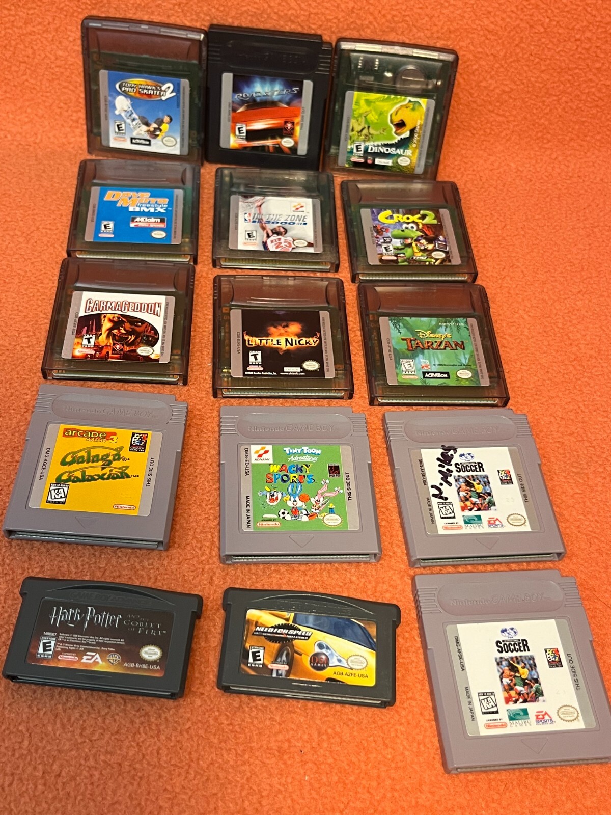 Bundle Lot of 15 Authentic Nintendo Game Boy Color Advance Games Tested ...