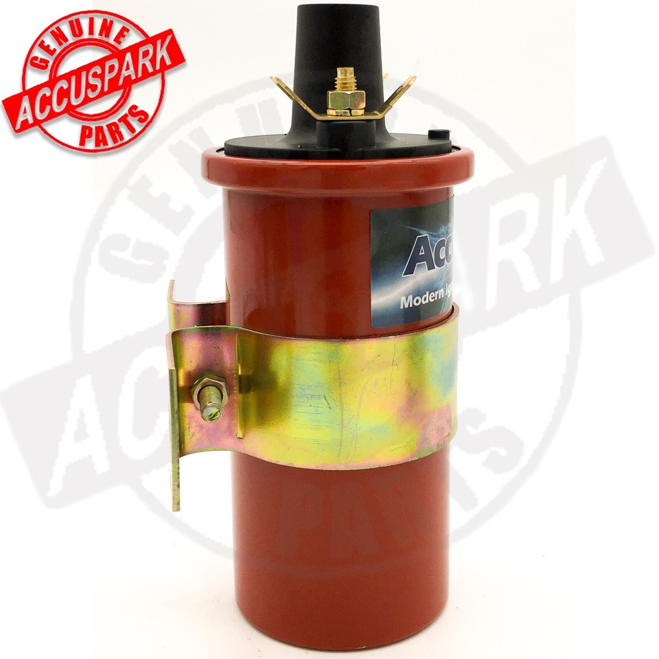 MG Midget AccuSpark RED 12 Volt Sports Ignition coil As Lucas DBL105 ...
