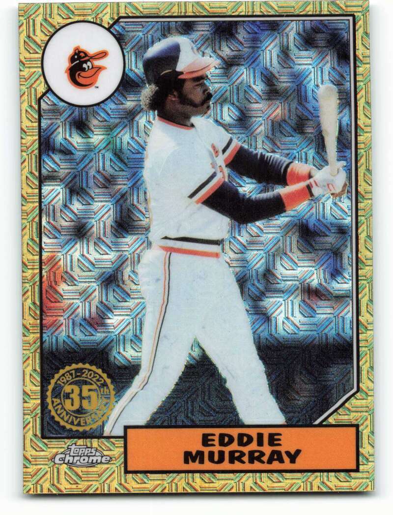2022 Topps Chrome Silver Pack Series 1 Mojo Refractor #T87C-99 Eddie Mu ...