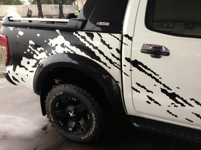 2x Mud 4x4 Splash Decal Kit for Ford Ranger (does both sides) | eBay