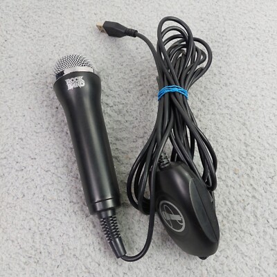 Rock Band Microphone Black Logitech USB A-0234A PS2 PS3 XBOX 360 Tested ...
