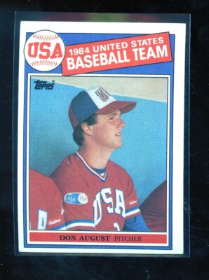 1985 TOPPS BLANK BACK PROOF DON AUGUST USA NM A04388 | eBay