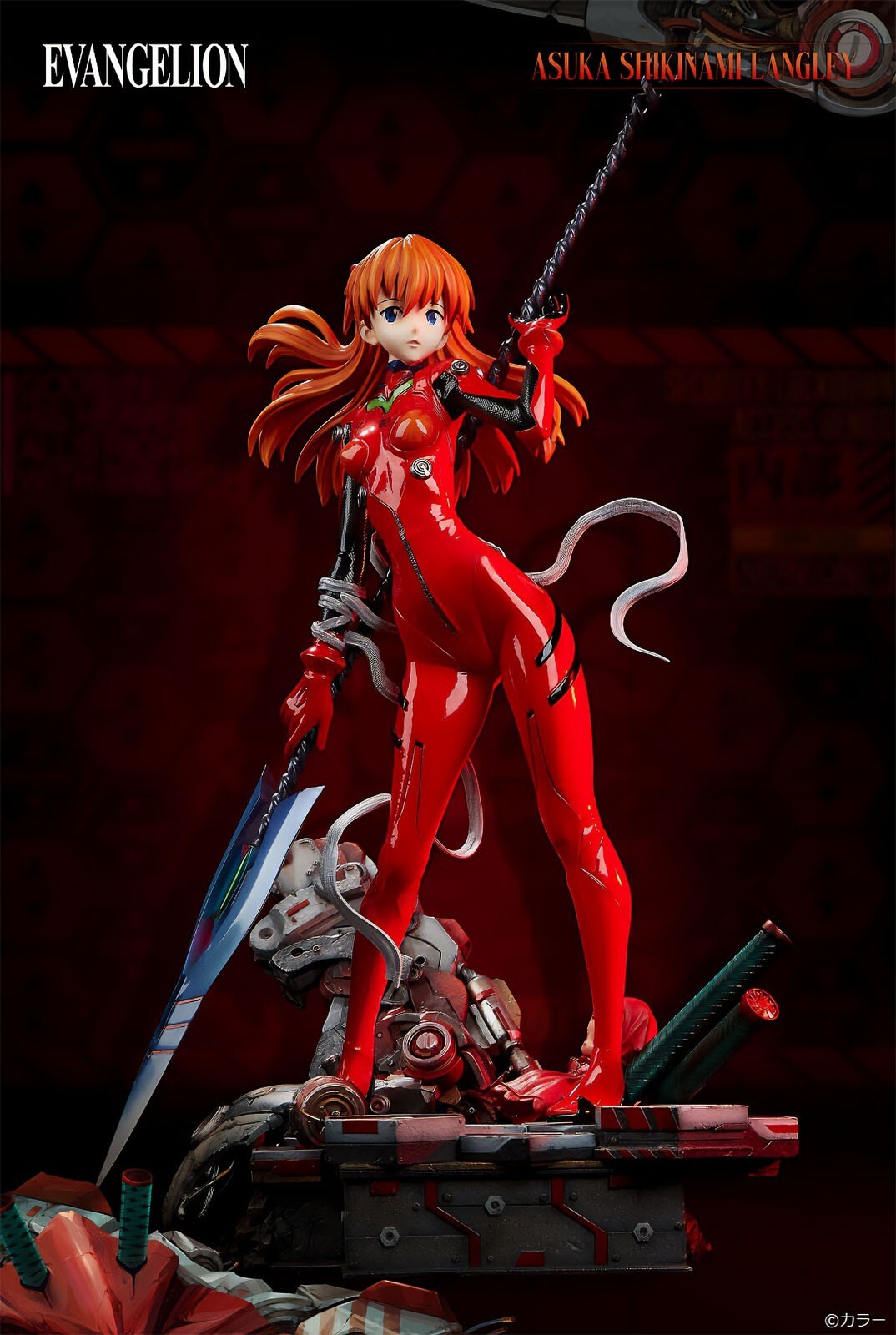 Evangelion Asuka Wonder Statue 24.4in 1/4 Anime Figure Star Space Japan ...
