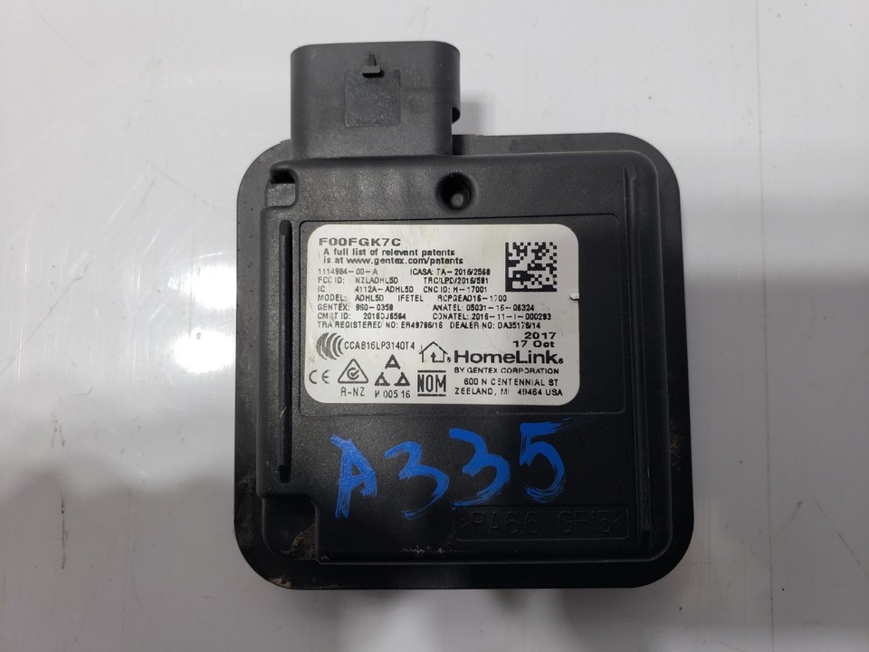 2016-2023 OEM Tesla Model S X Y 3 Homelink Garage Door Opener Control ...