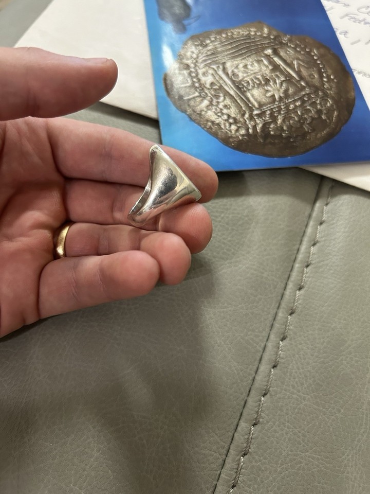 Jupiter Shipwreck 2 Reales Ring. Spanish Coin Ring. Shipwreck Coin Ring ...