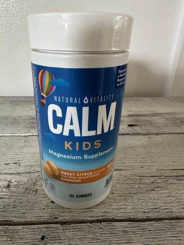 Calm Kids Magnesium Supplement Sweet Citrus Gummy 60 Count Brand New ...