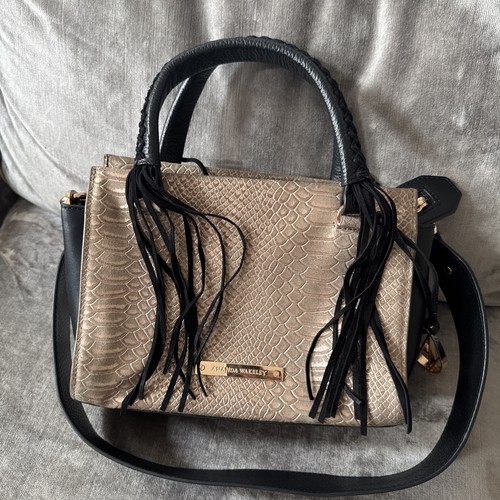 AMANDA WAKELEY The Mini Jackman Metallic Python Leather | eBay