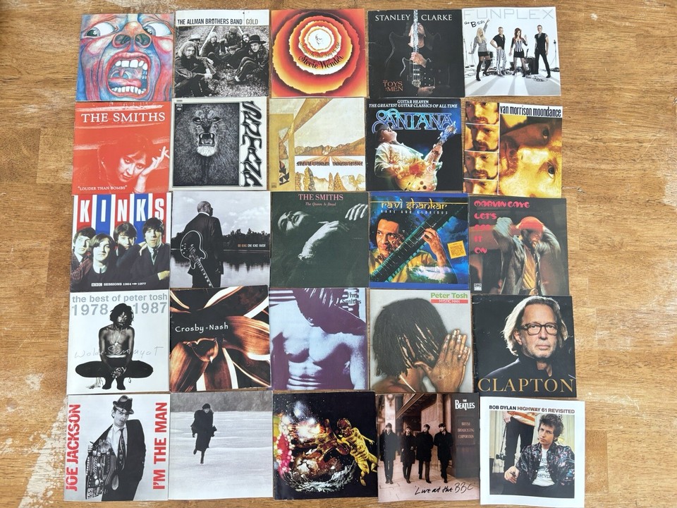 Large CD Album Booklets Only Lot - Rock - Reggae - Blues - Pop ...