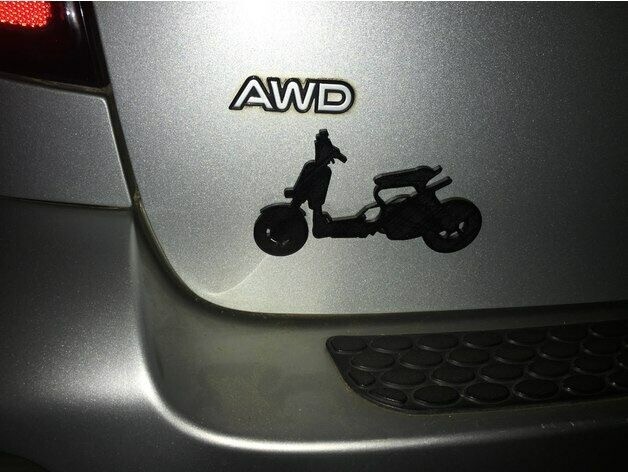 Motor Scooter Moped Life Badge 3D Decal Logo Parts for Honda Ruckus ...