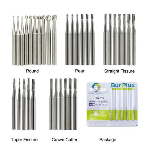 Wave Dental Tungsten Carbide Bur Friction Grip FG for High Speed ...