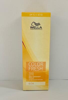 WELLA COLOR FRESH 6/34 DARK BLONDE GOLD RED - PROD DATE 19/02/16 | eBay UK