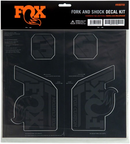 FOX Fork and Shock Decal Kit - Stealth Black 821973454979| eBay