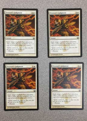 MTG MAGIC THE GATHERING TROSTANI'S JUDGMENT 4XPLAYSET - RETURN TO ...