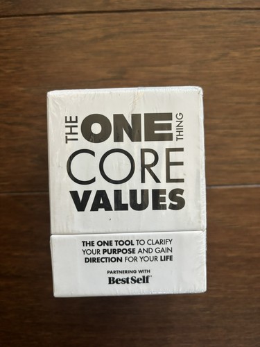 “The One Thing” - Core Values Cards Deck By Best Self Brand New And ...