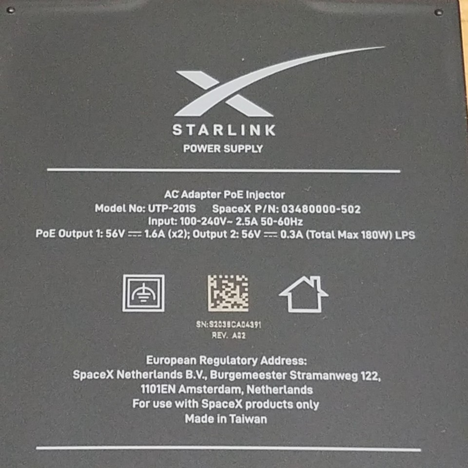 StarLink UTA-201 Internet Dish, Router:UTR-201 PN: 02530005-504/D ...