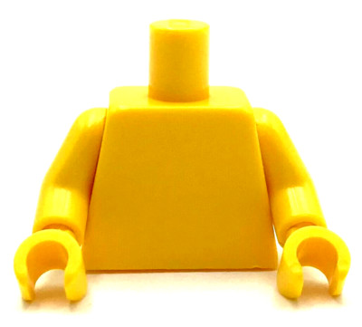 LEGO Torso Body For Minifigure Plain Yellow | eBay UK