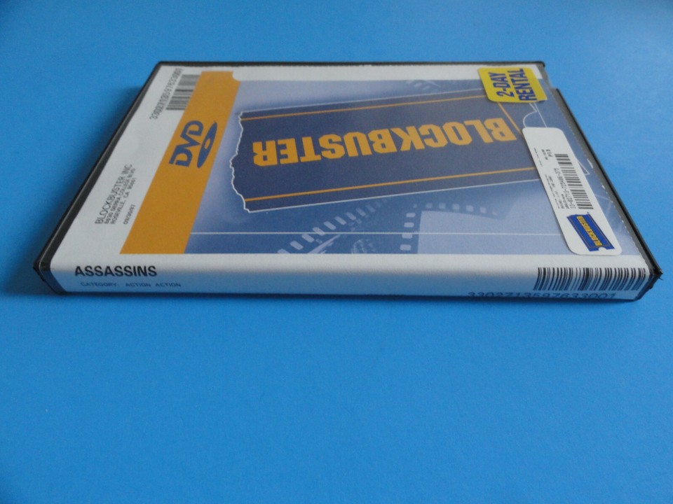 BLOCKBUSTER VIDEO STORE DVD RENTAL CASE "ASSASSINS" - NO MOVIE INCLUDED ...
