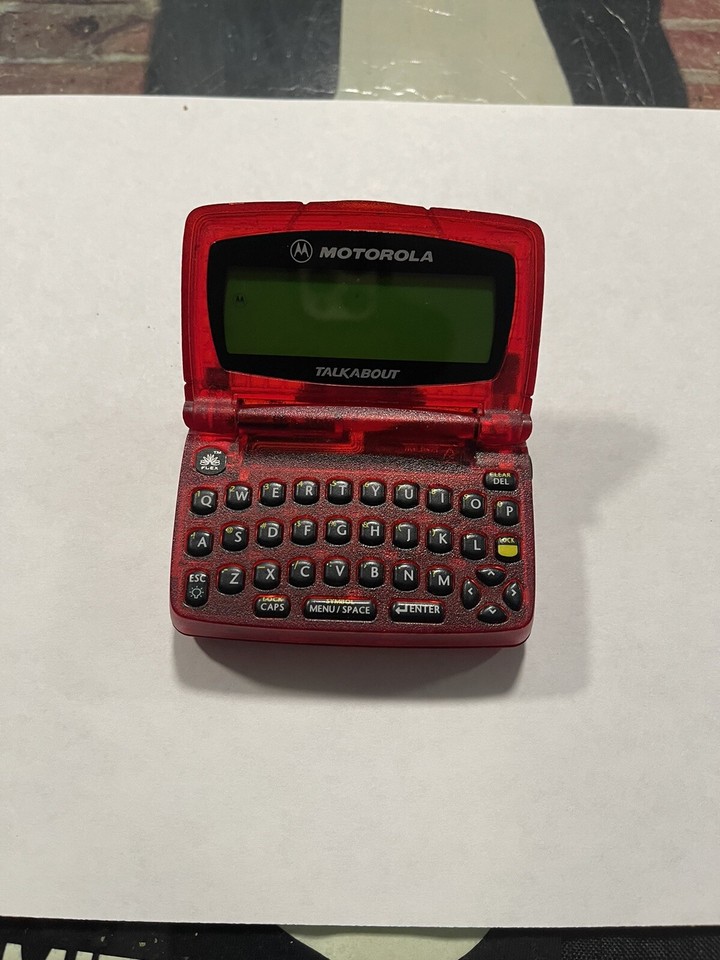 Motorola T900 Talkabout 2-Way Pager In RED ‼️RARE | eBay