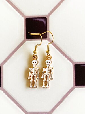 Halloween Earrings Skeleton/Drop & Dangle/Free Shipping/US Seller | eBay
