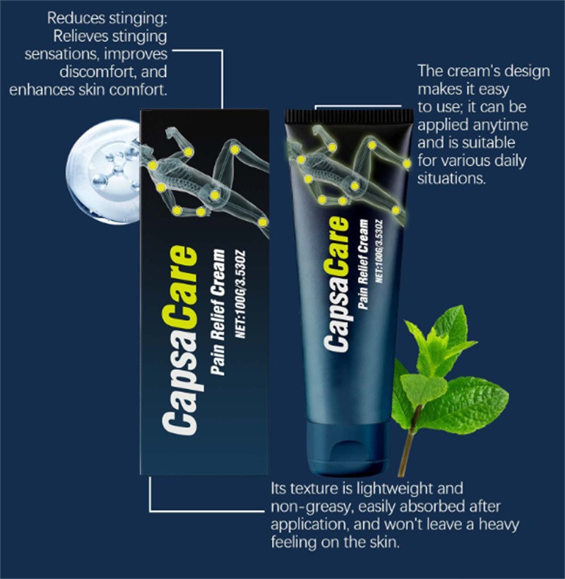 CapsaCare Neuropathy Massage Cream – Soothing Nerve Pain Relief 100g 1 ...