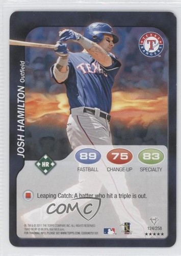 2011 Topps Attax Josh Hamilton #124 | eBay