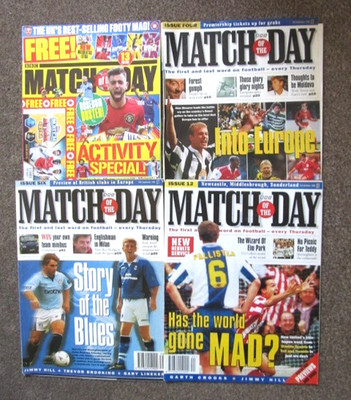 Job Lot. X 4 Match Of The Day Magazines. 1996 & 2020. | eBay UK