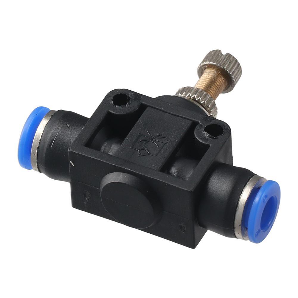 2Pcs Metal Tube Flow Valve 6 Mm OD Flow Speed Controller Pneumatic ...