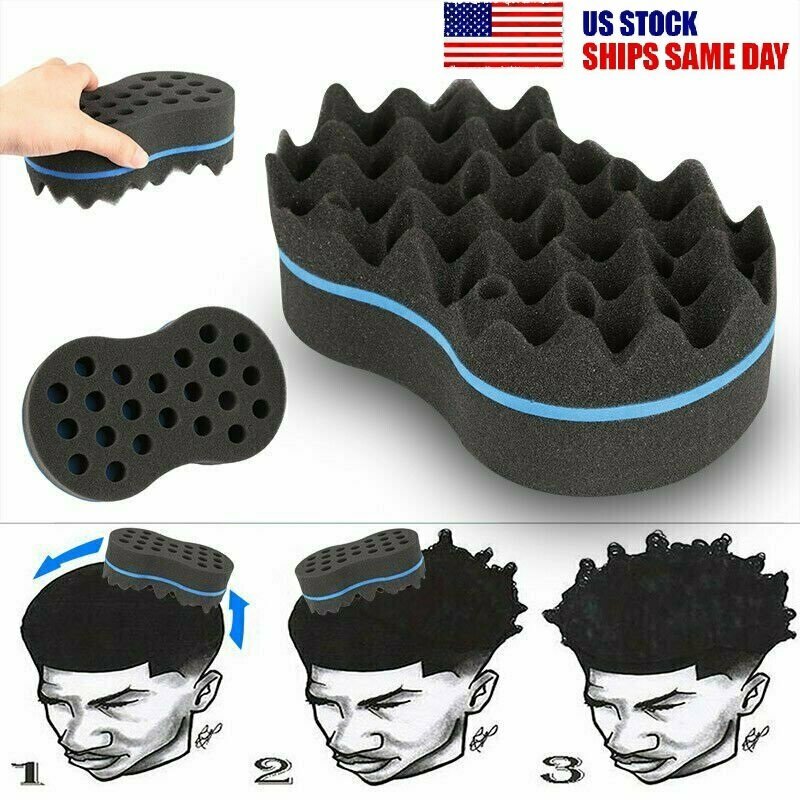 Hair Sponge Magic Barber Brush Sponge Twist Curl Dreads Locking Afro ...
