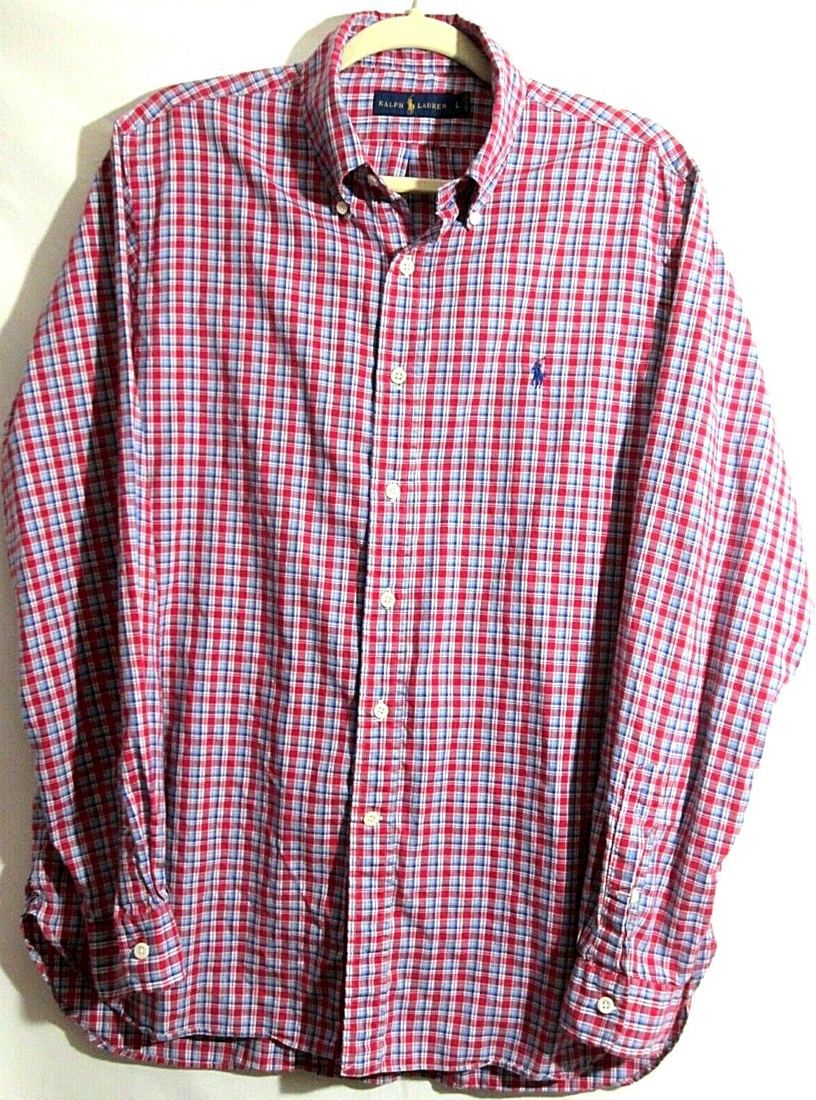 POLO Ralph Lauren Plaid Multi Colored Button Down Shirt | Mens | Large ...