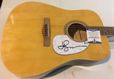 Jason Mraz Signed Autographed Acoustic Guitar BAS Beckett Certified | eBay