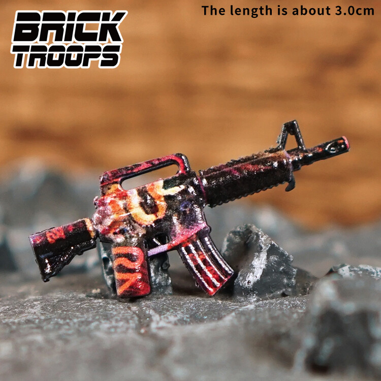 Custom M4 Rifle Variants for Minifigures -Pick Color!- NEW Brick Troops ...