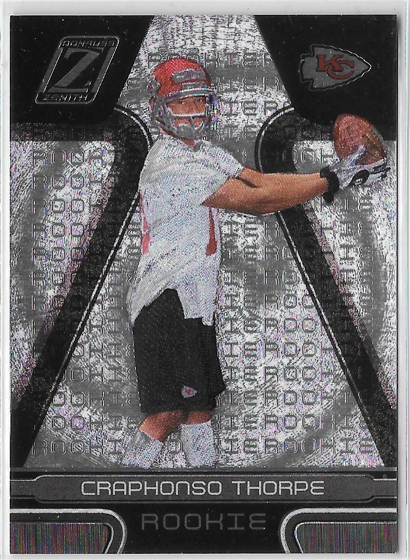 2005 Donruss Zenith CRAPHONSO THORPE ROOKIE RC CARD #112 CHIEFS /999 ...