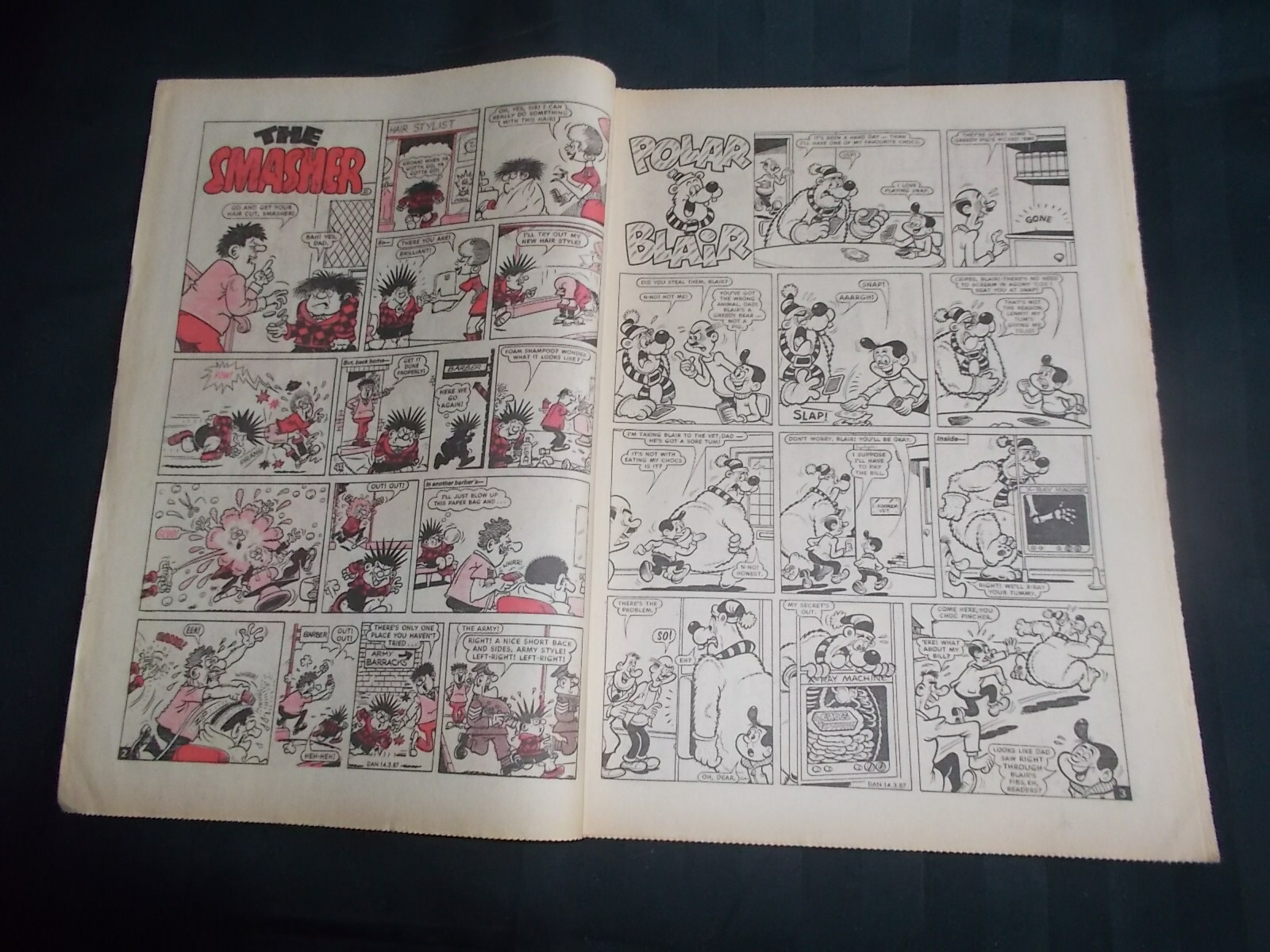 DANDY Comic Issue #2364 March 14th 1987 Desperate Dan & The Killer Cow ...