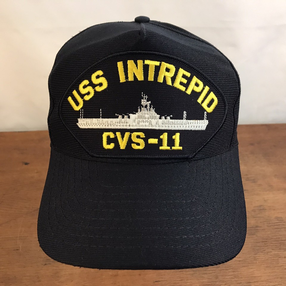 USS Intrepid CVS-11 Black Polyester Snapback Cap Hat USA (CH37) | eBay