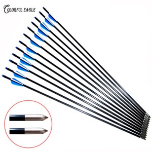 Archery Fibreglass Arrows 31.5"-28" blunt tip Youth Bow arrow Target ...