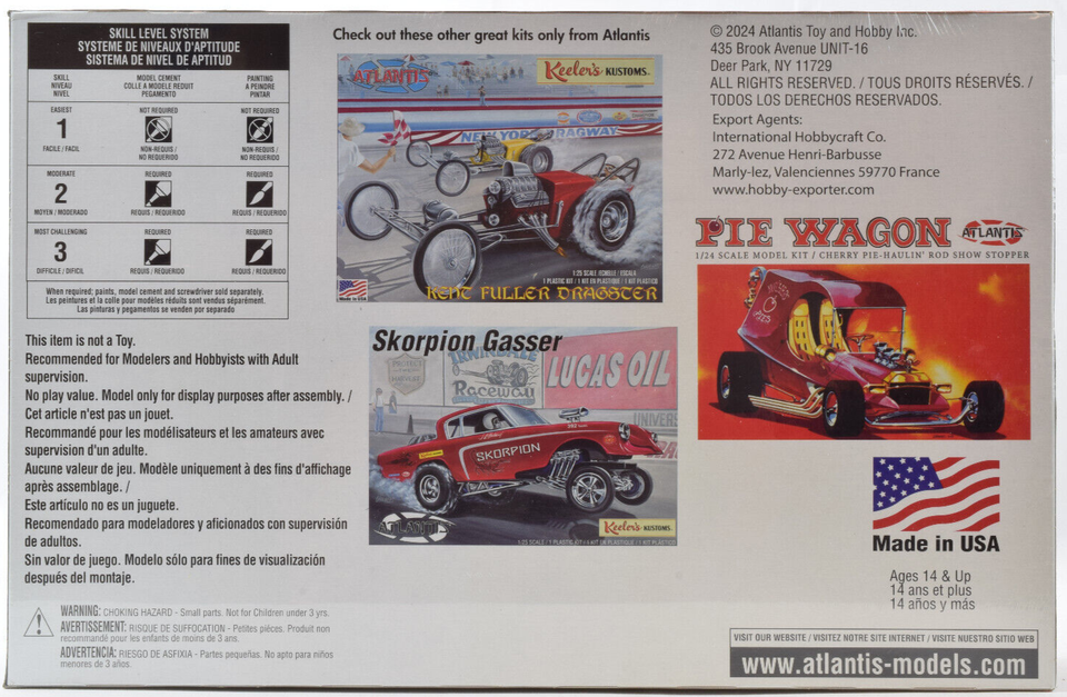 Atlantis Mickey Thompson US Marines Funny Car Dragster 1:16 Model Car ...
