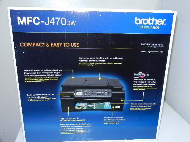 Brother MFC-J470DW All-In-One Inkjet Wireless Printer with Auto Document Feeder for sale online ...