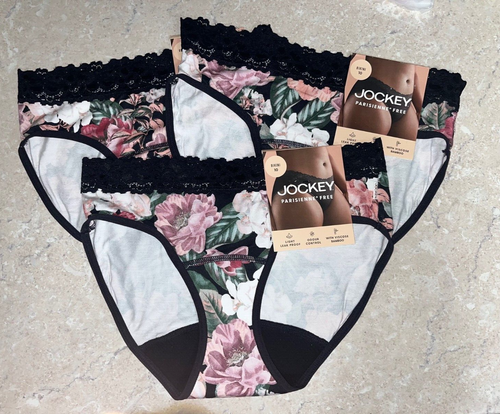 3x Jockey Parisienne Free Bikini Leak Proof ODOUR CONTROL sz 8 10 12 ...