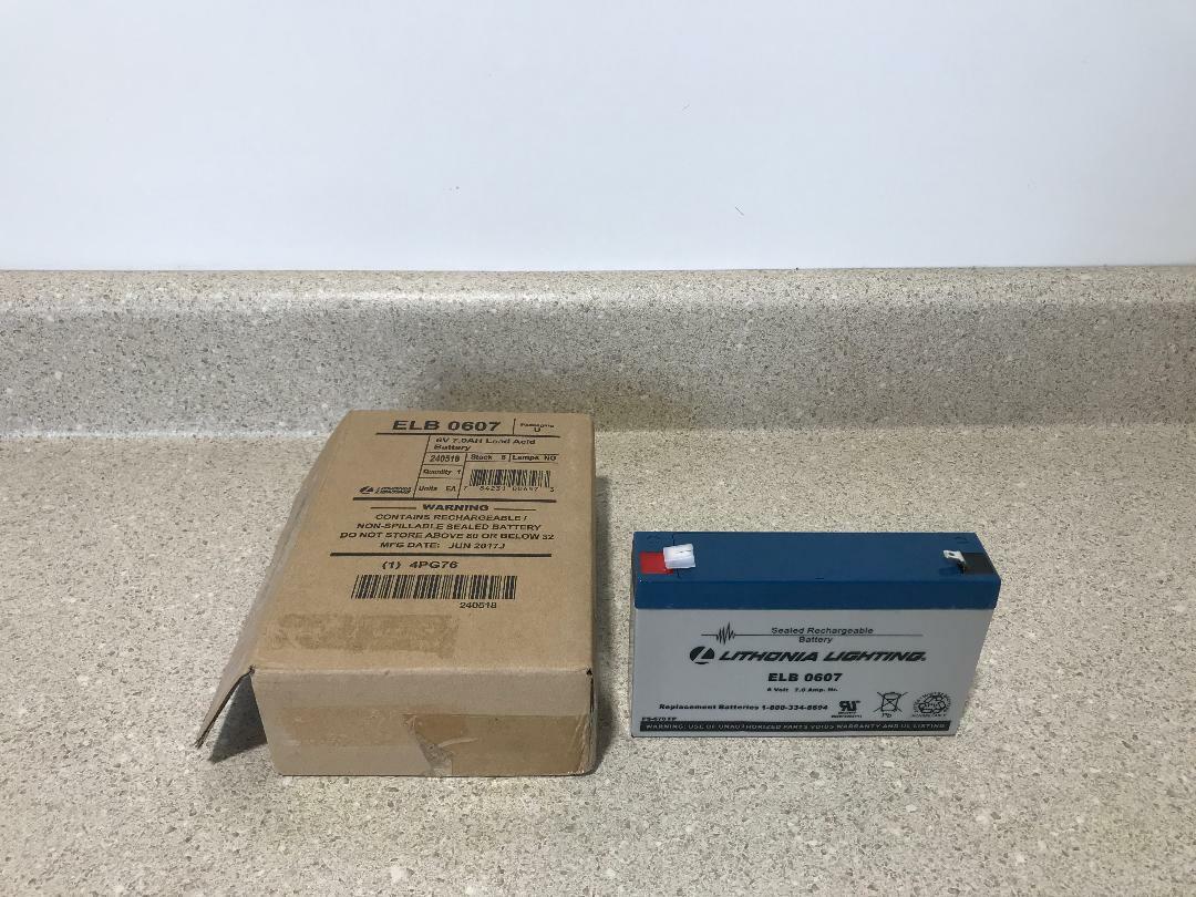 Lithonia Lighting Elb 0607 6volt Emergency Replacement
