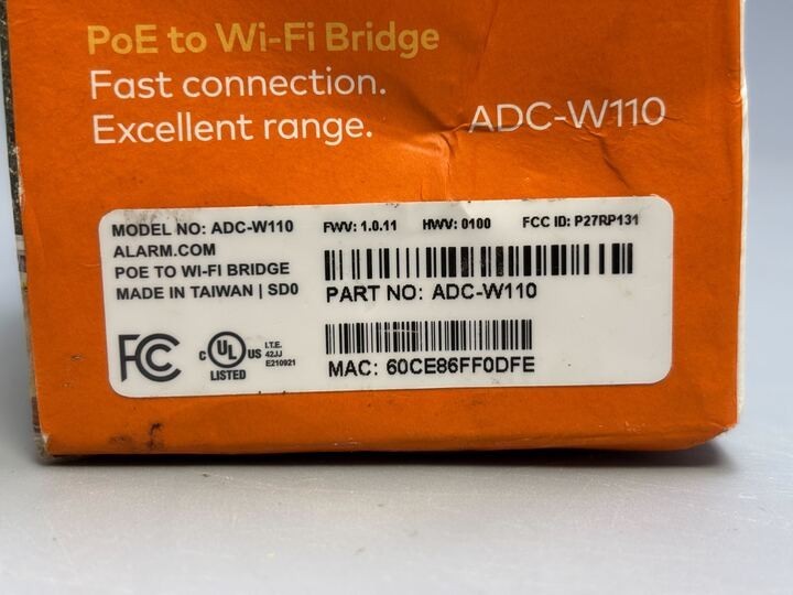 Alarm.com PoE to Wi-Fi Bridge ADC-W110 | eBay
