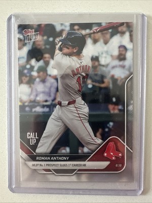 Roman Anthony 2025 Topps NOW #305 Red Sox Rookie Card RC 1st Home Run ...
