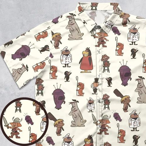 The Ruff and Reddy Show Button Down Shirt | eBay