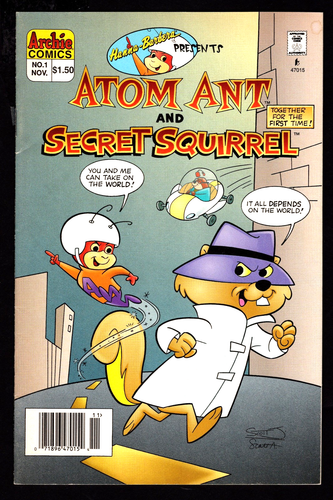 ATOM ANT AND SECRET SQUIRREL #1 (Nov. 1995) Archie Comics Hanna Barbera ...