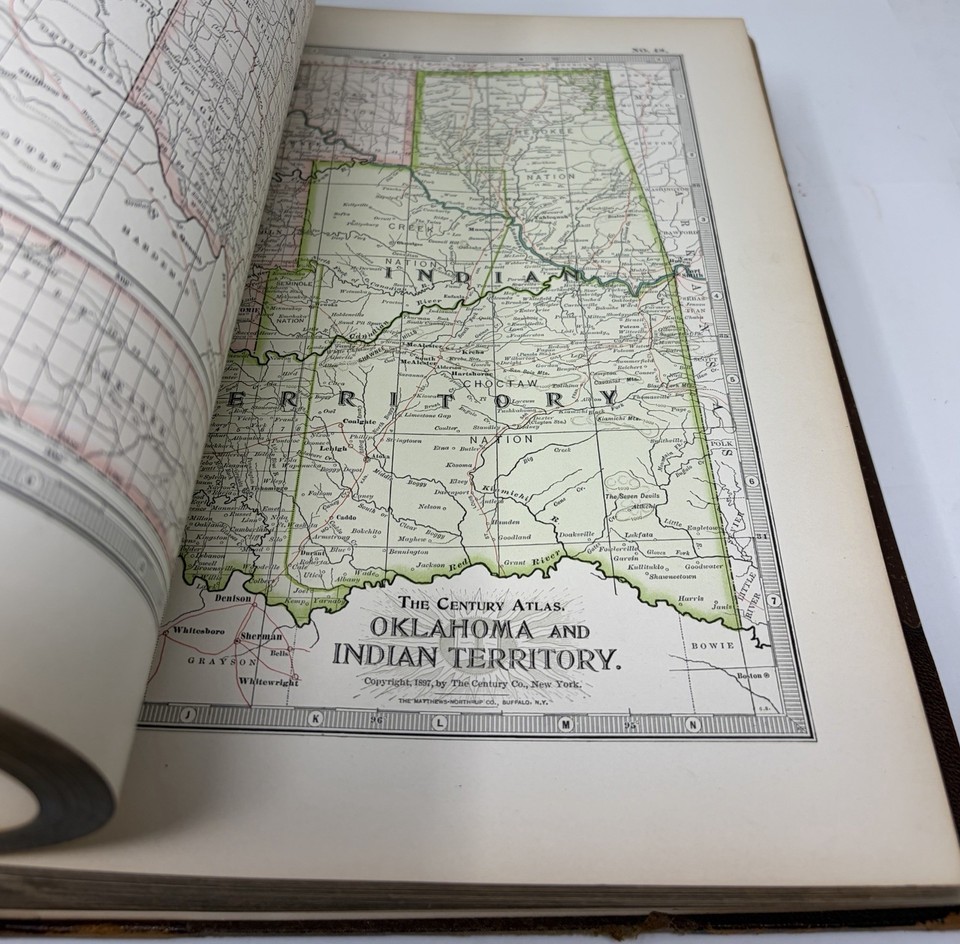 1899 CENTURY ATLAS OF THE WORLD by Benjamin E. Smith Old Antique Book ...