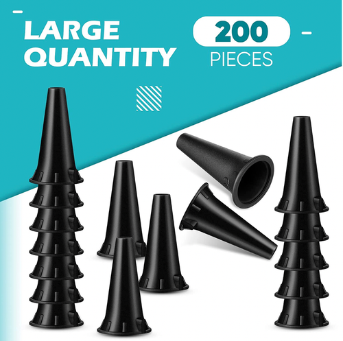 200x4mm Pieces Otoscope Cover Plastic Disposable Ear Specula Tips FREE ...