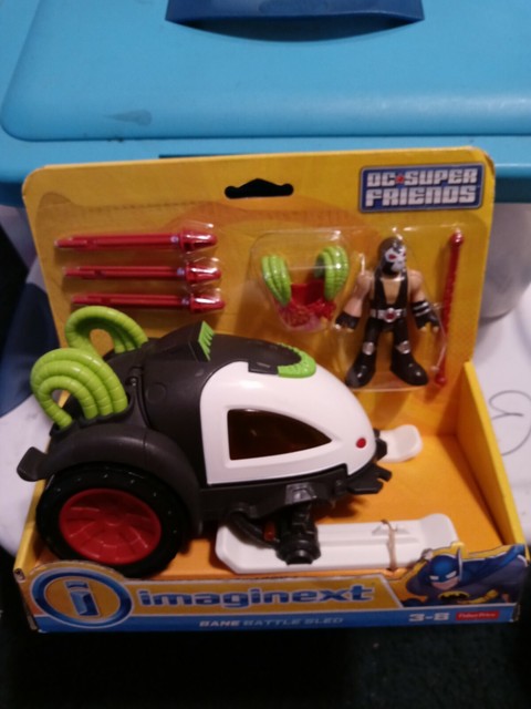 Imaginext Bane Battle Sled & Figure DC Super Friends 100 Complete for ...