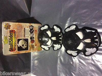 MOTRAX Motorcycle/Motorbike Protection Knee Slider Skull Black Sold as ...